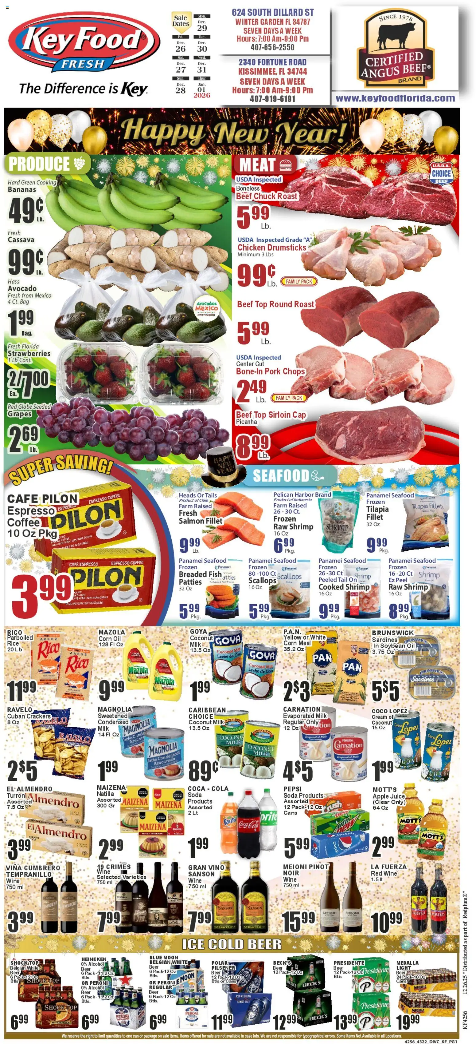 Key Food Weekly Ad from 12/26/2025 - Flyer, Sale