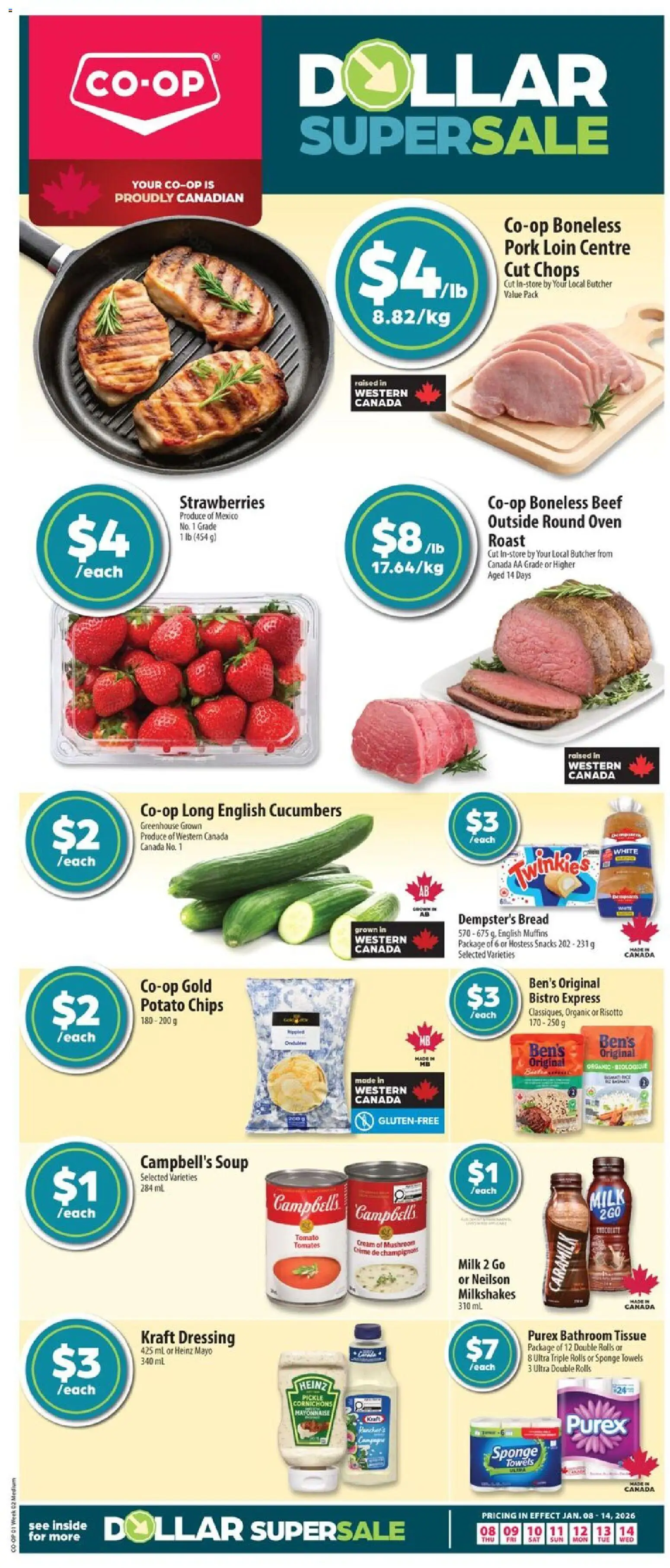 Co-op Food weekly flyer / circulaire from Jan 8, 2026 ⇒ Online deals