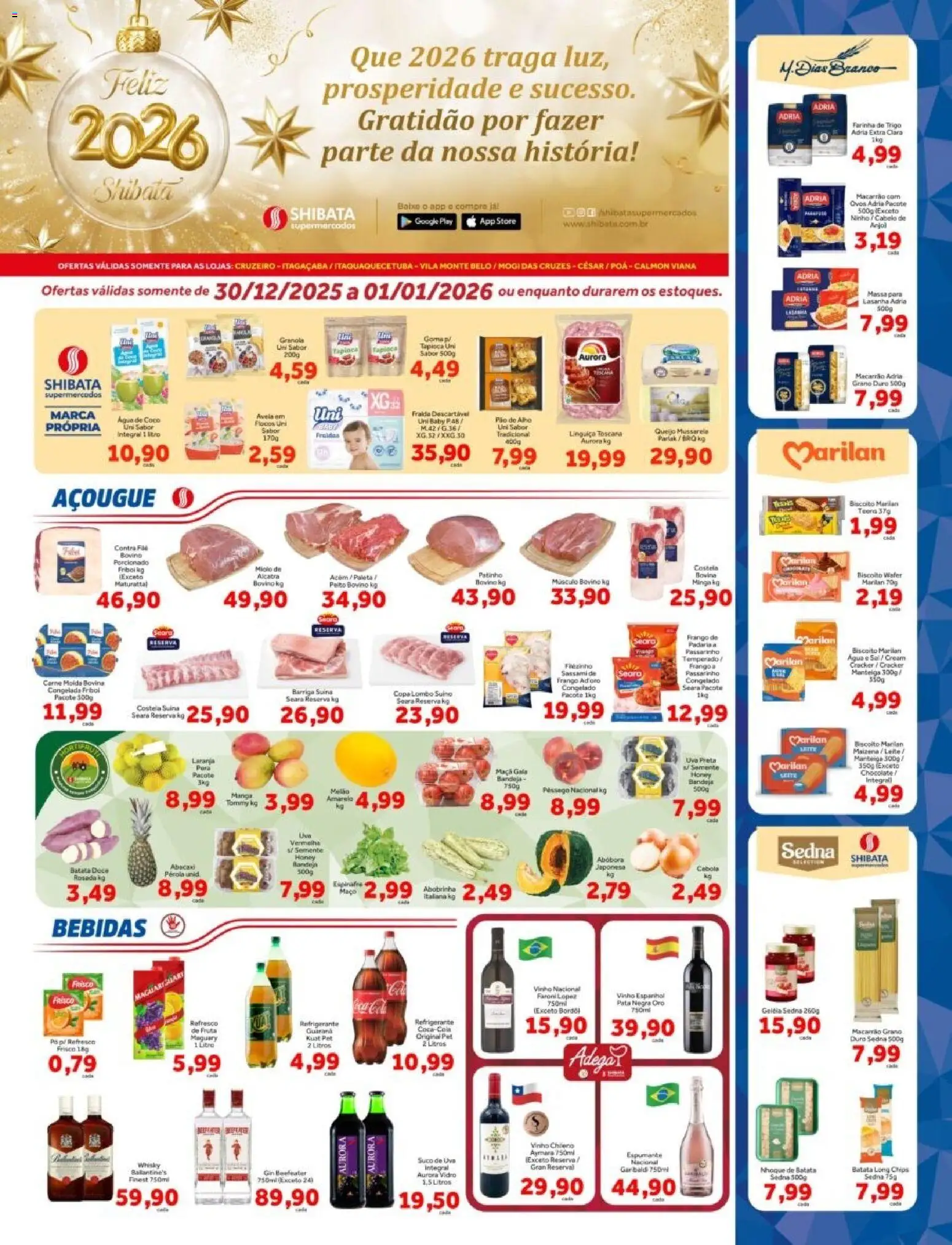 Shibata - Ofertas Cruzeiro, Itaqua, Mogi César e Poá de 30/12/2025 ...