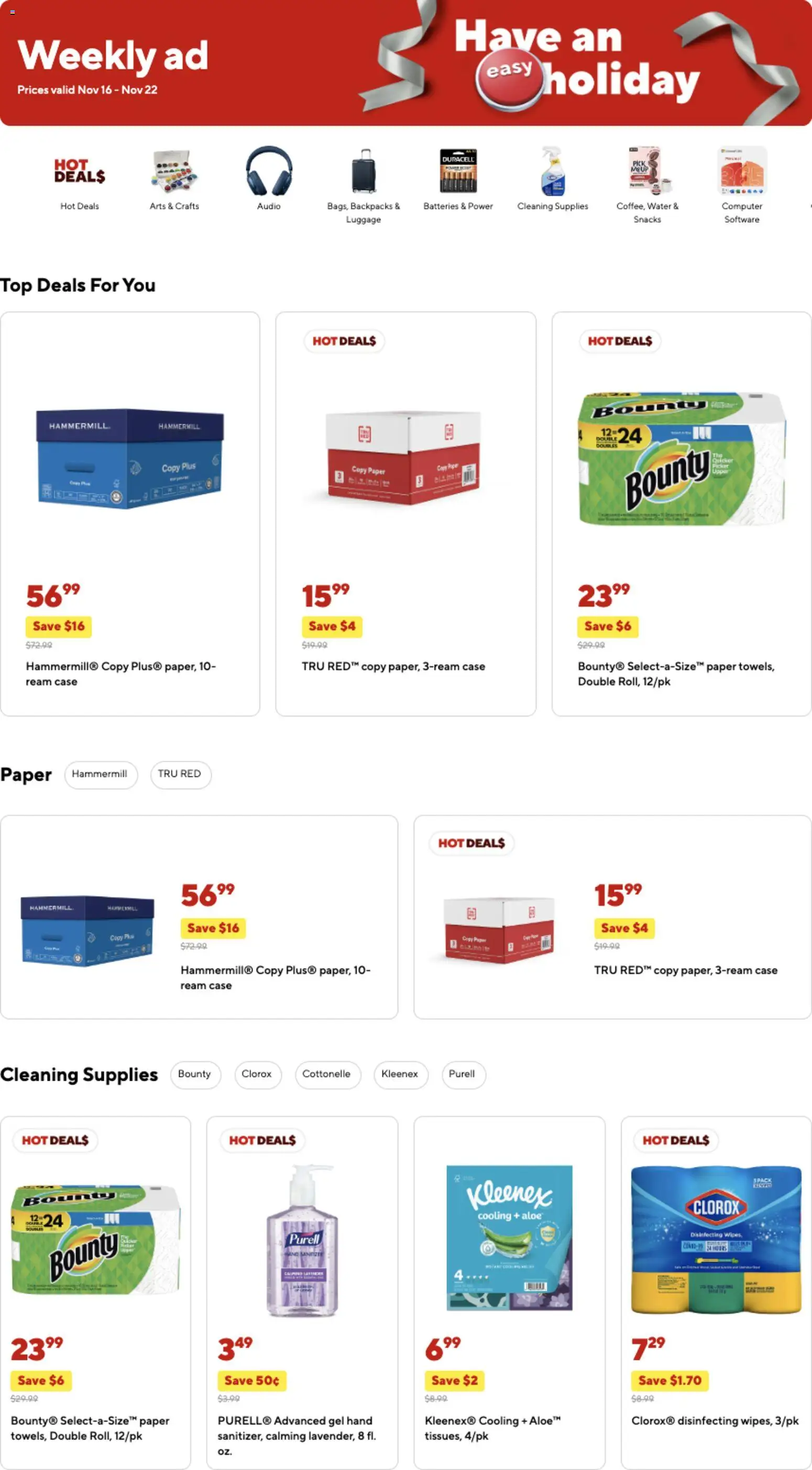 Staples Weekly Ad from 11/16/2025 - Flyer, Sale