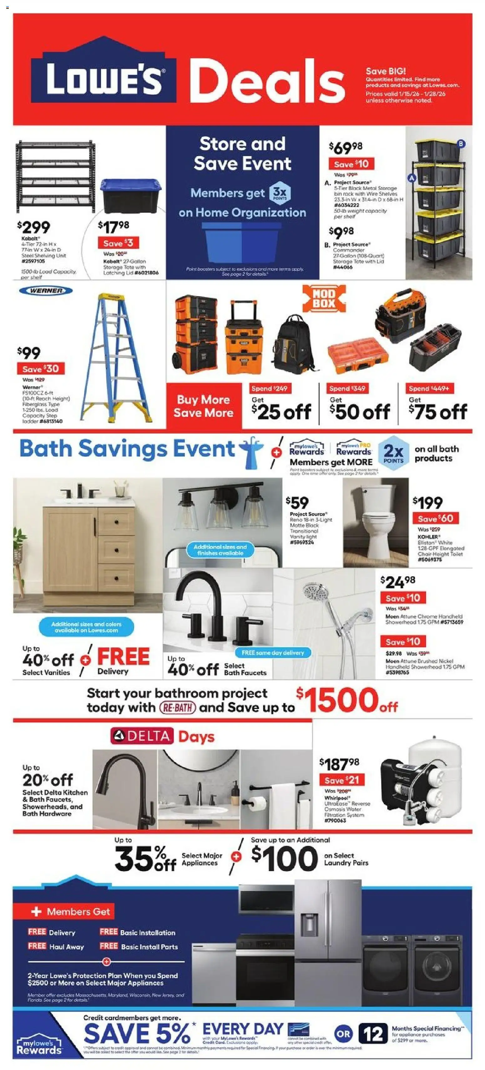 Lowe's Weekly Ad from 01/15/2026 - Flyer, Sale
