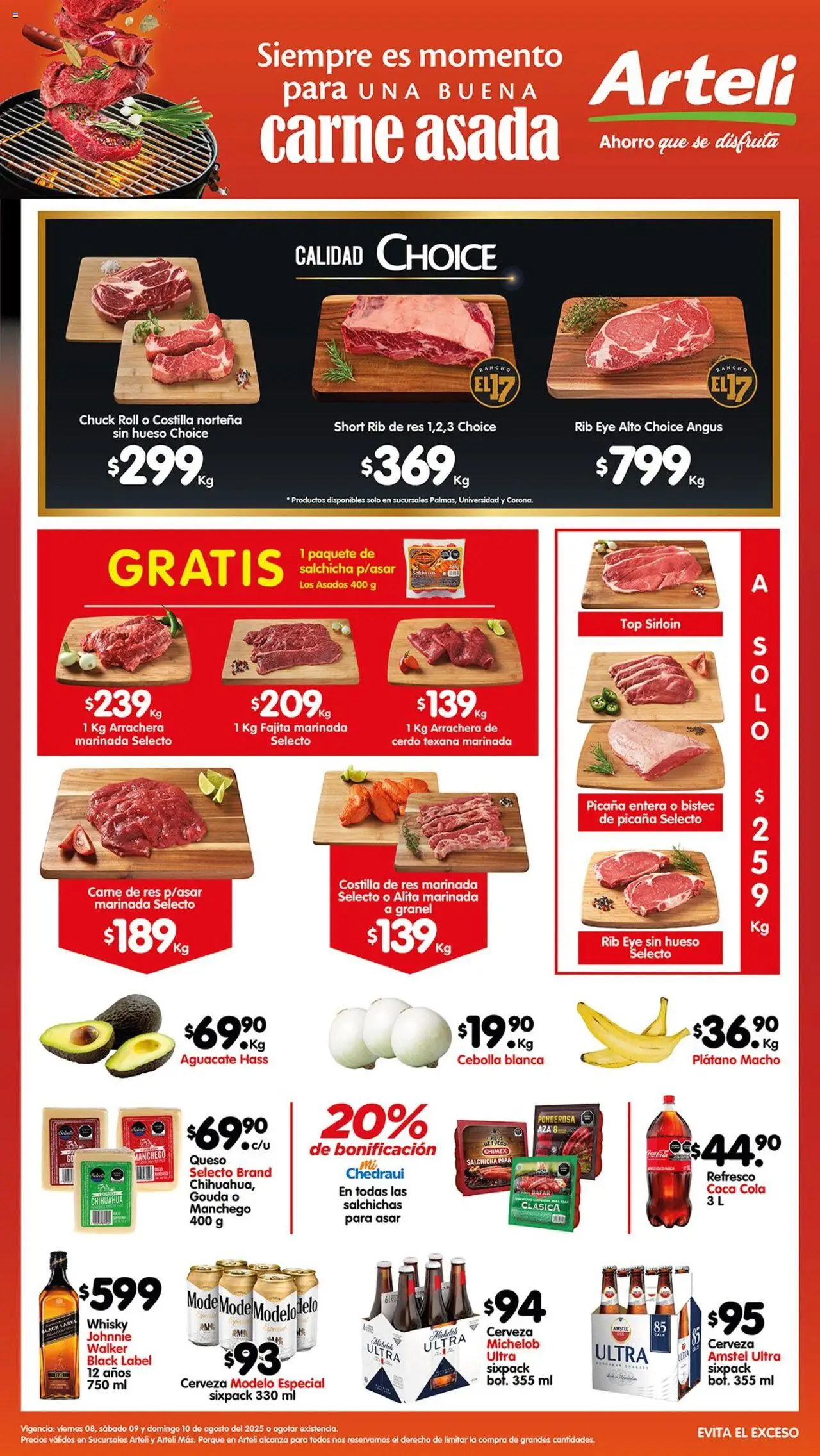 Arteli - Folleto Arteli Carnes & Cortes del 08/08/2025 Ver folleto en línea