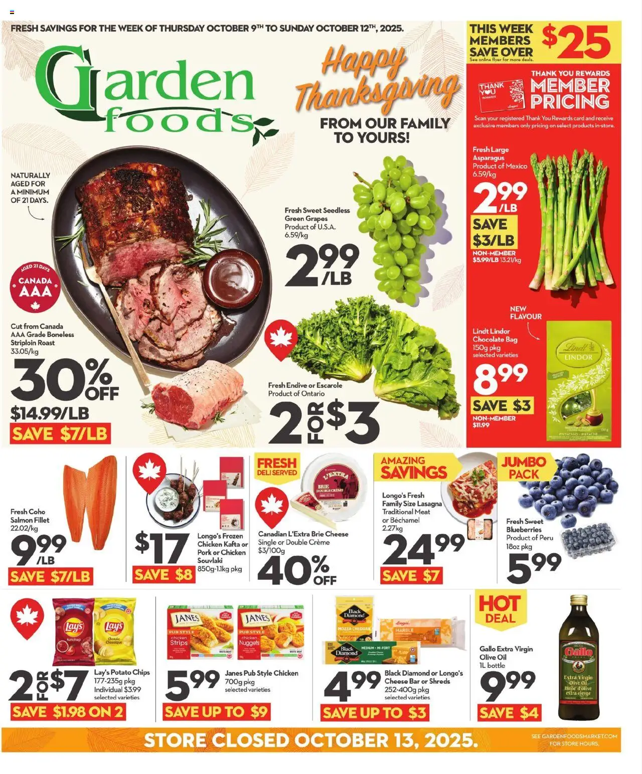 Longo's - Garden Foods - Special from Oct 9, 2025 ⇒ Online deals